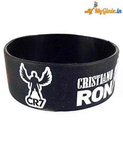 Ronaldo Black Wristband – MyGinie.in